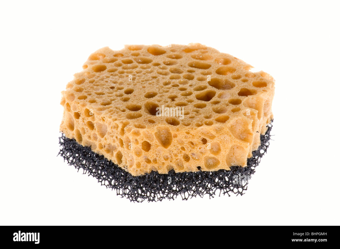 object on white - kitchen tool sponge Stock Photo - Alamy