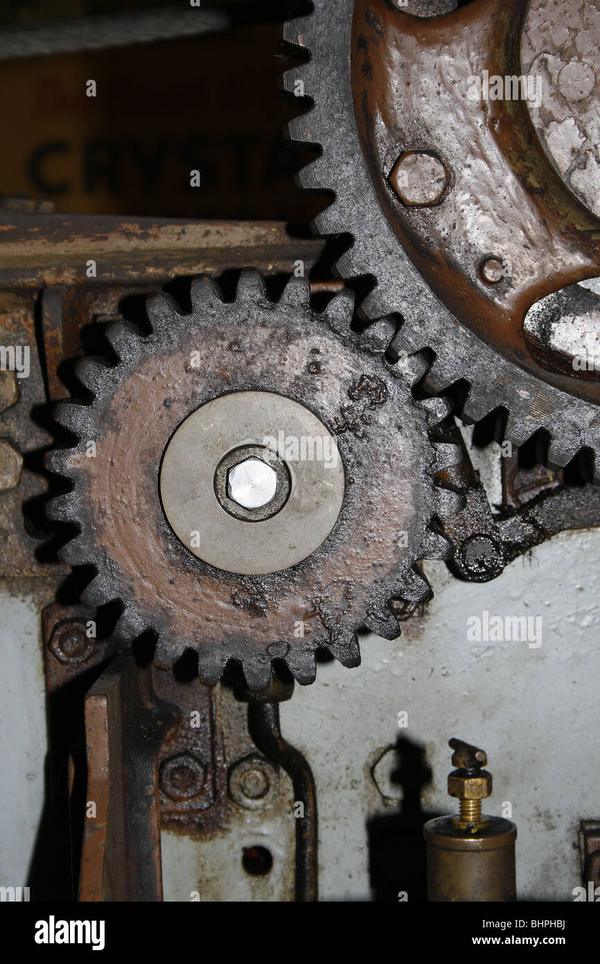 cogs tech technology steam steampunk train engine Stock Photo - Alamy