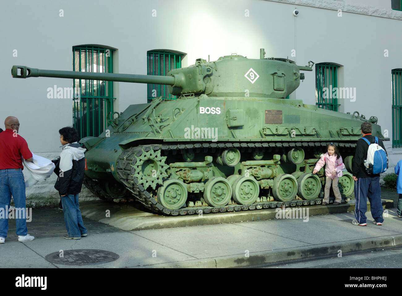 World War ll, Canadian Sherman Tank, The Boss, stands as a monument in ...