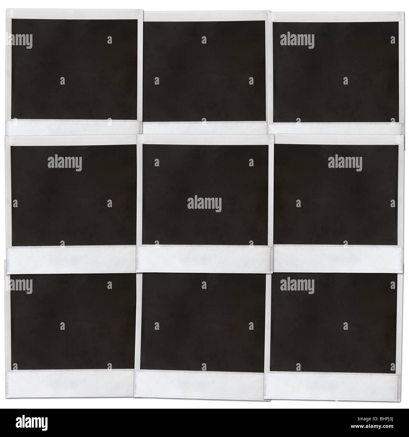 Set of 9 instant camera frames Stock Photo - Alamy