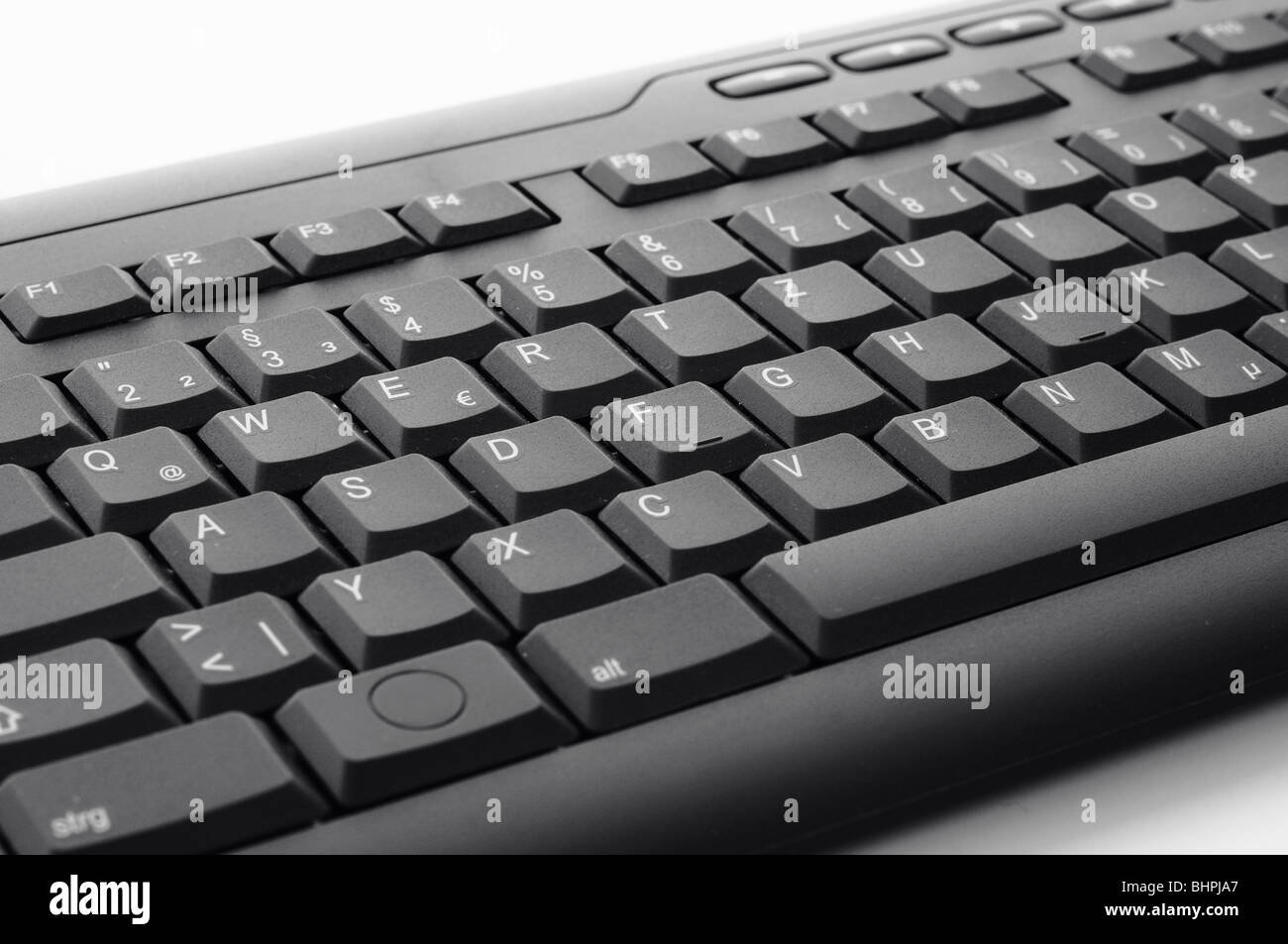Black Keyboard on a white background Stock Photo - Alamy