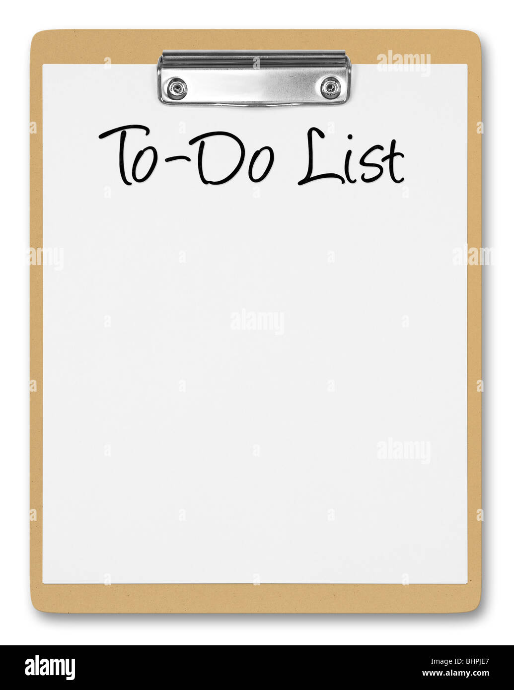 brown clipboard showing To-Do List Stock Photo - Alamy
