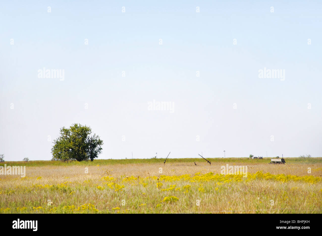 Ranch on Texas high plains Stock Photo - Alamy