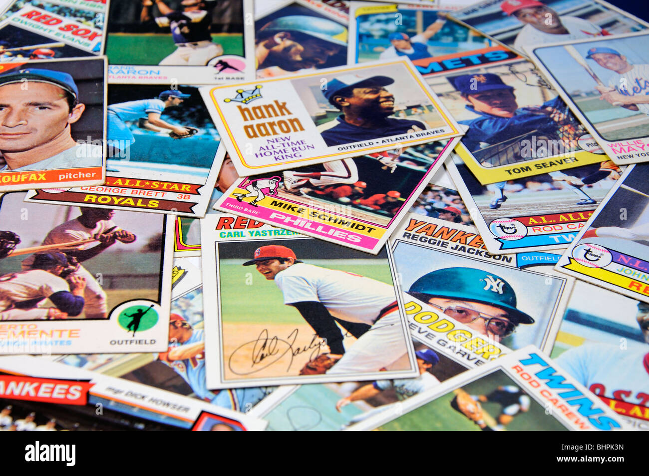 Baseball cards collection Stock Photo - Alamy