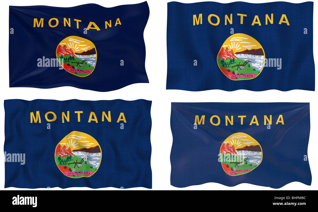 Great Image of the Flag of Montana Stock Photo - Alamy