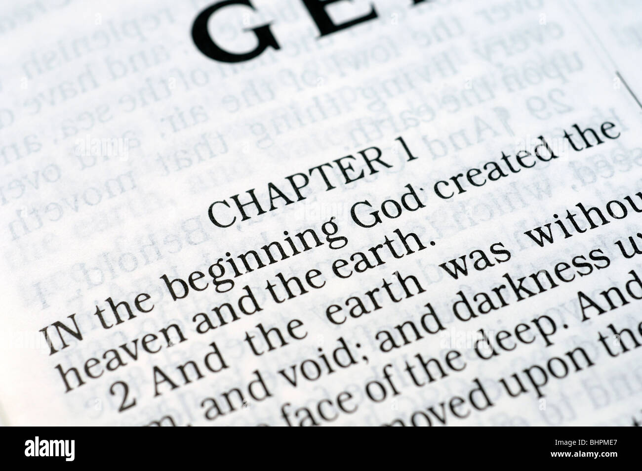 Book of Genesis (Bible Stock Photo - Alamy