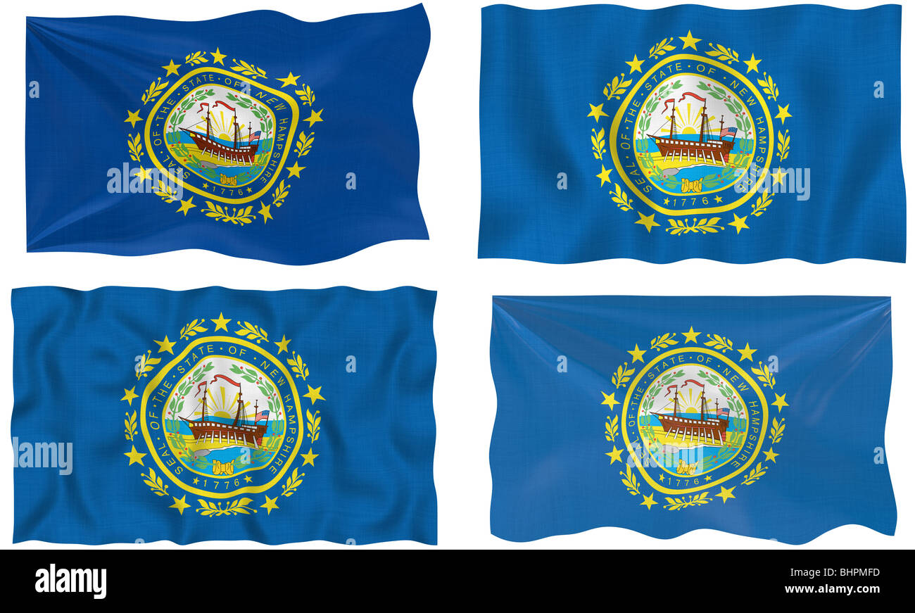 Great Image of the Flag of New Hampshire Stock Photo - Alamy