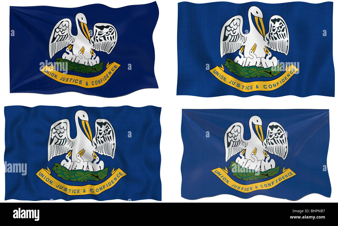 Great Image of the Flag of Louisiana Stock Photo - Alamy