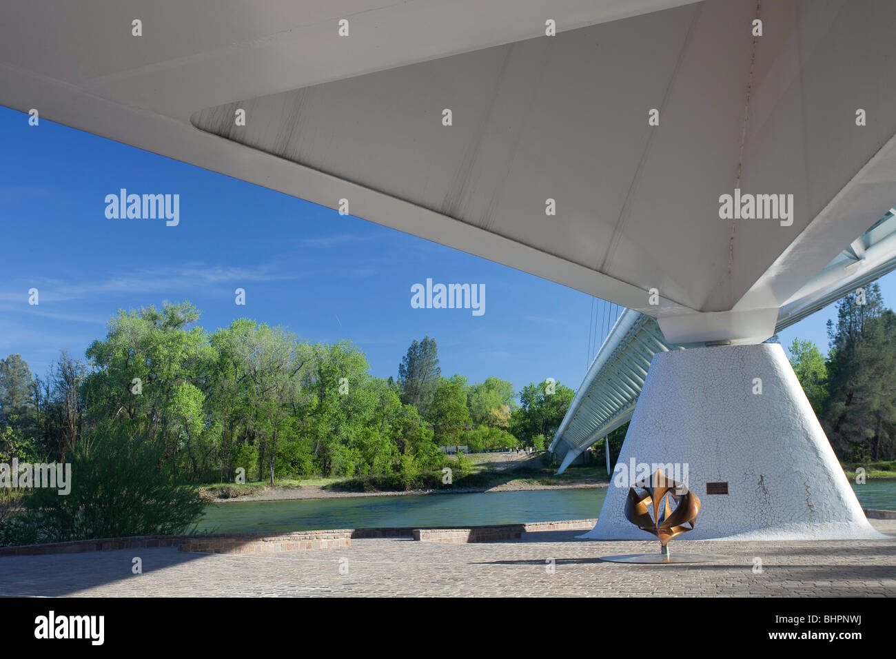 Sundial bridge by Santiago Calatrava, in Redding, California Stock ...