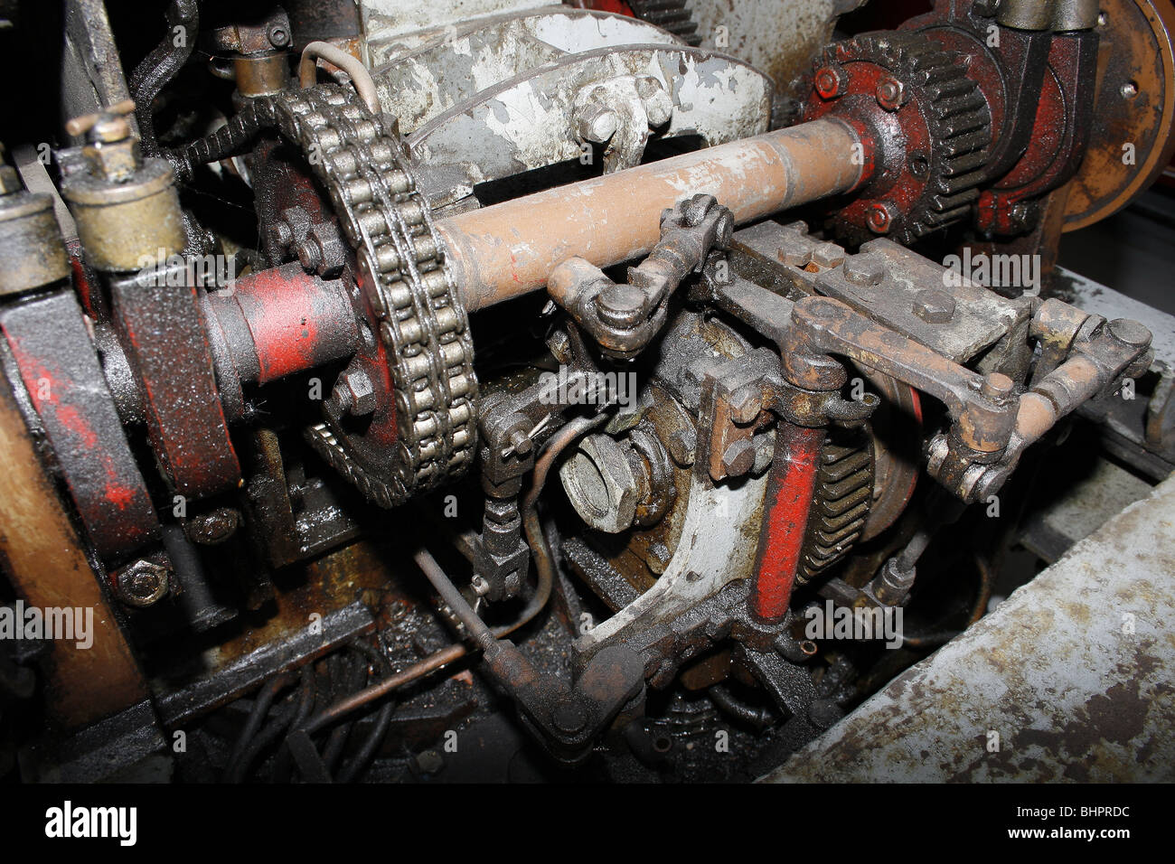 cogs tech technology steam steampunk train engine Stock Photo - Alamy