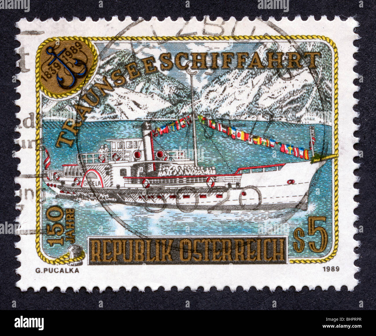 Austria postage stamp Stock Photo - Alamy