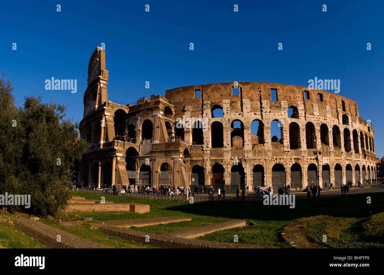 Famous Colosseum in Rome Italy Landmark Monument in Europe Stock Photo ...