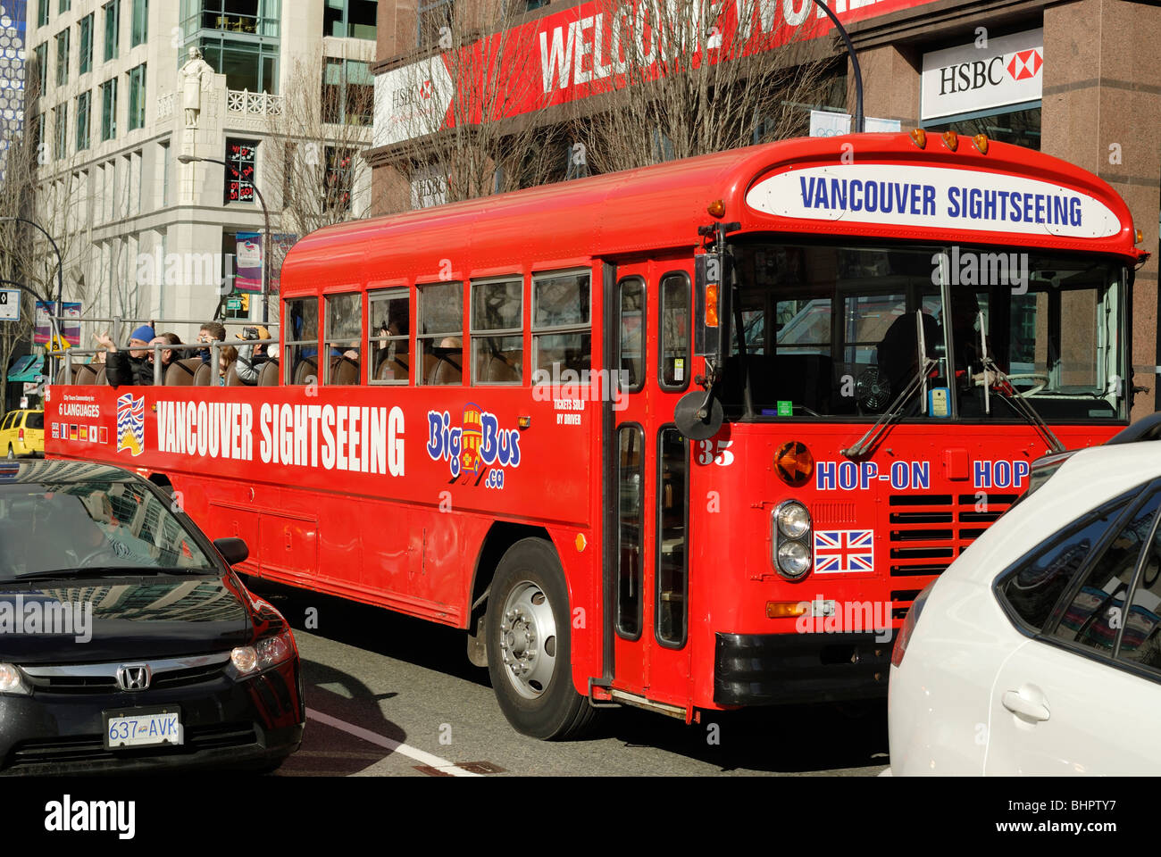 Vancouver sightseeing bus hi-res stock photography and images - Alamy