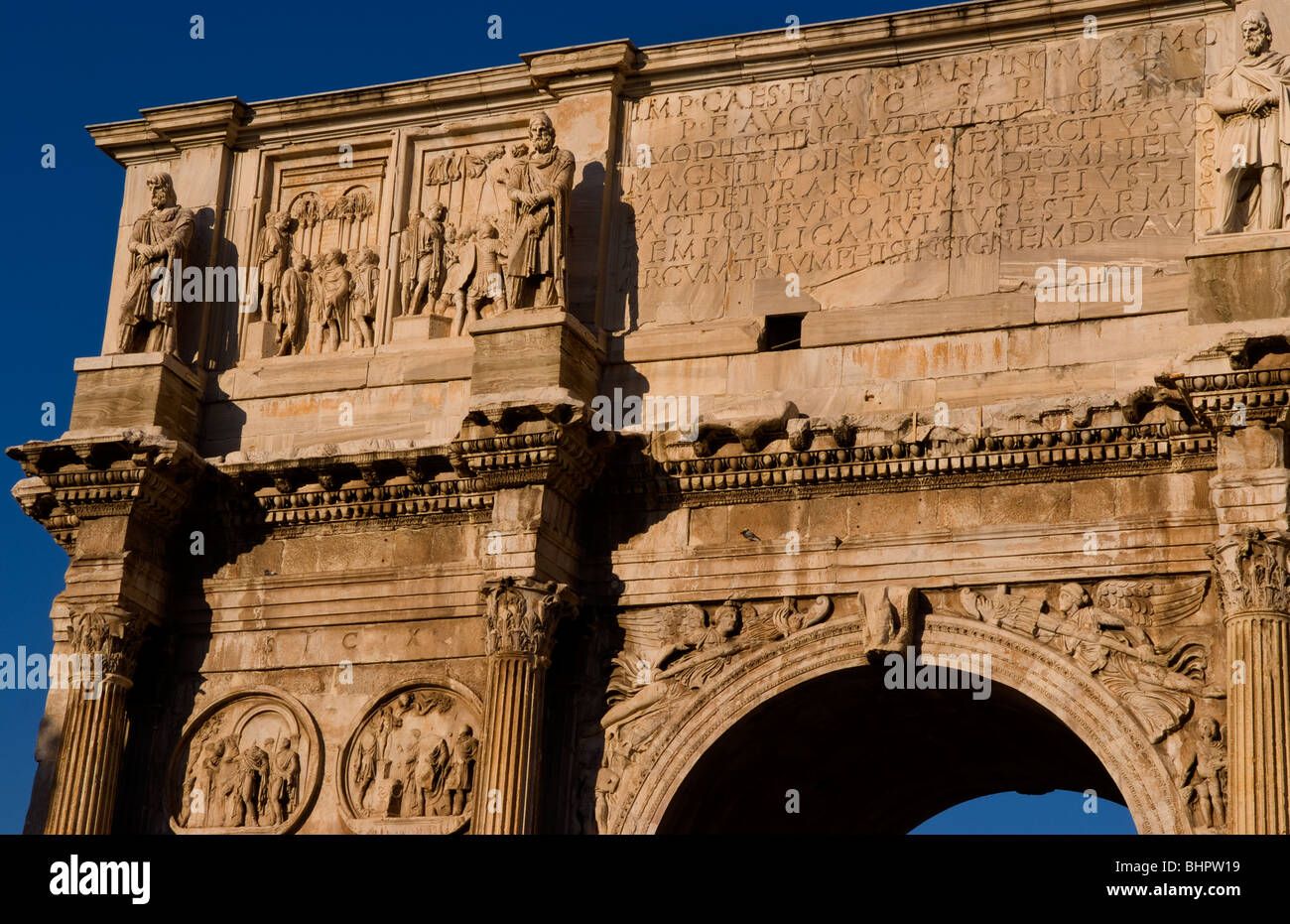 Constantine Arch near famous Colosseum in Rome Italy Landmark Monument ...