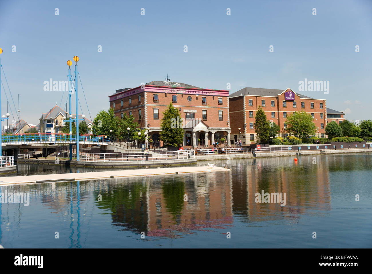 Salford Quays Quay House public house Stock Photo - Alamy