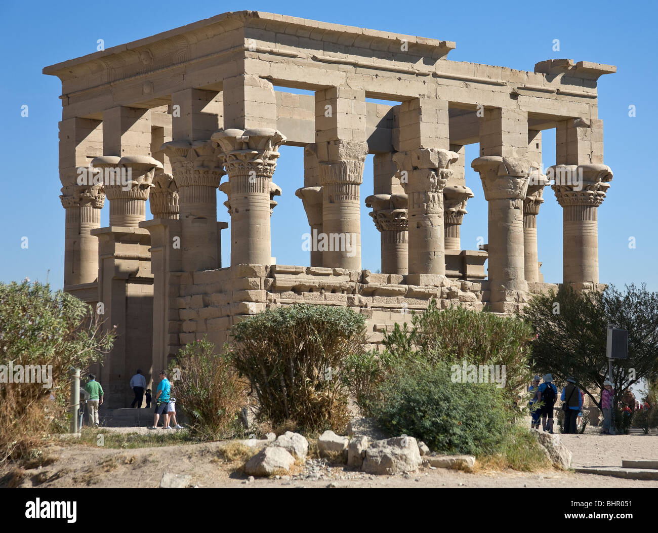 Kiosk of Trajan, Philae Temple Stock Photo - Alamy