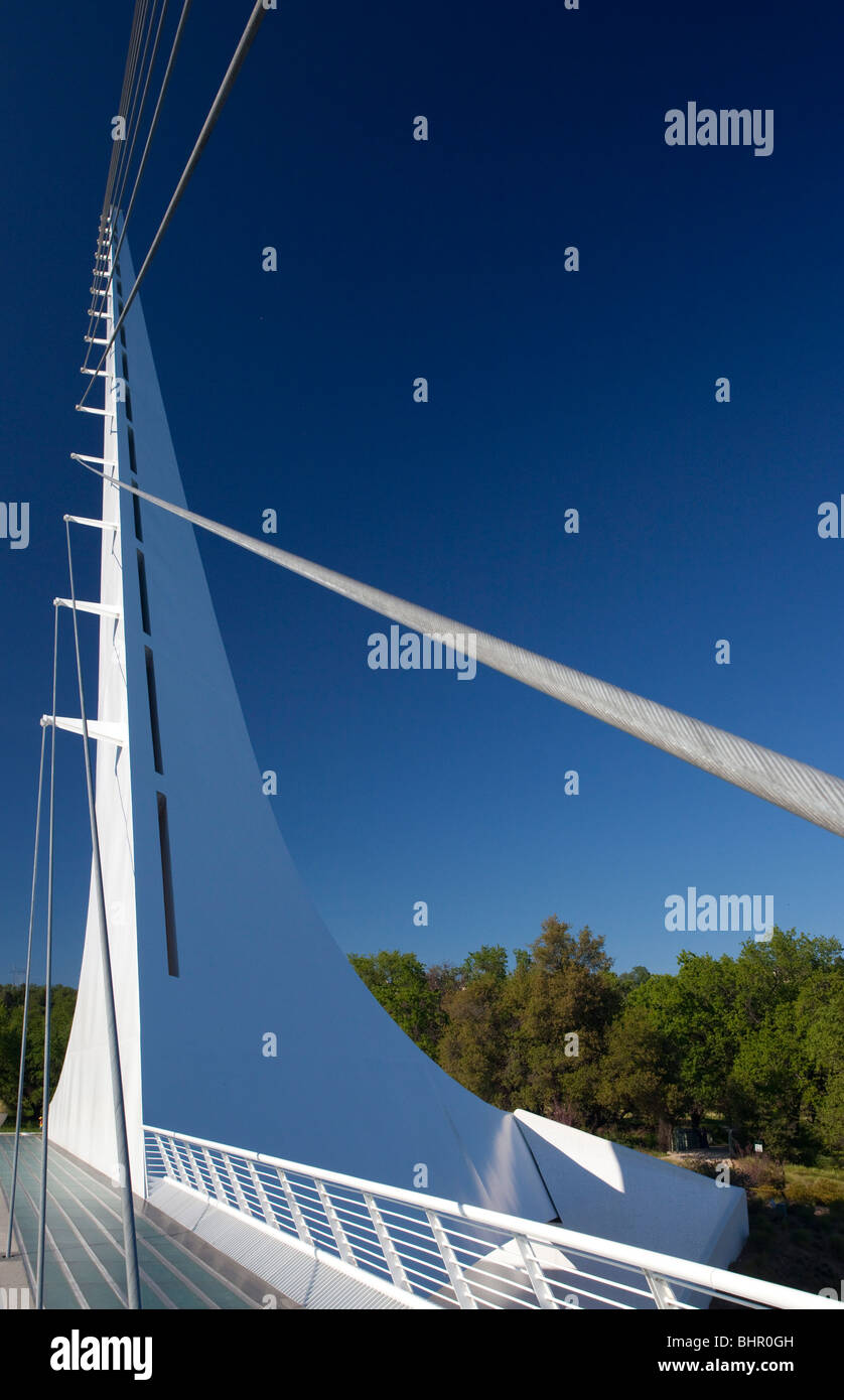 Sundial bridge by Santiago Calatrava, in Redding, California Stock ...