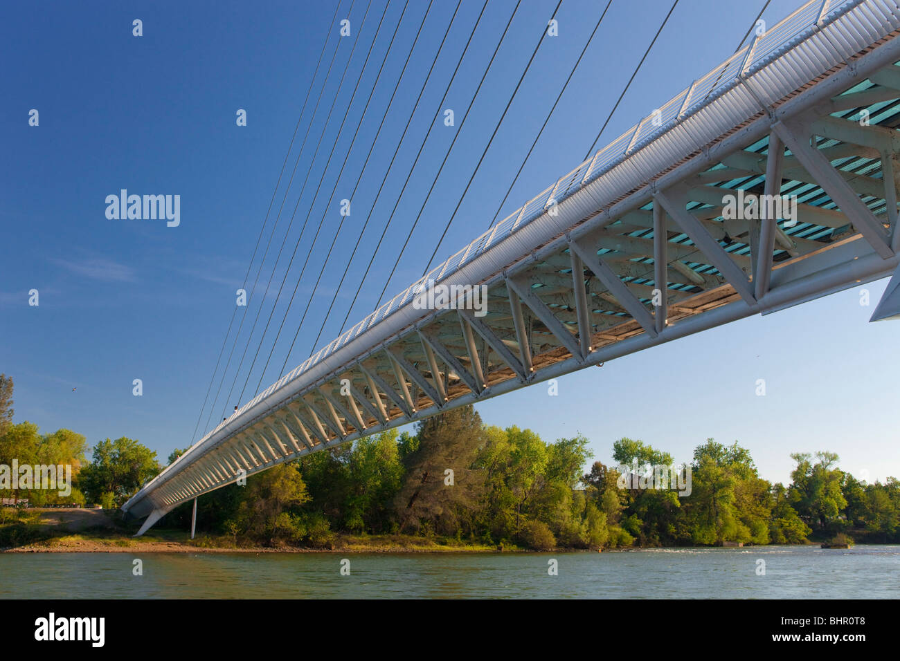 Sundial bridge by Santiago Calatrava, in Redding, California Stock ...