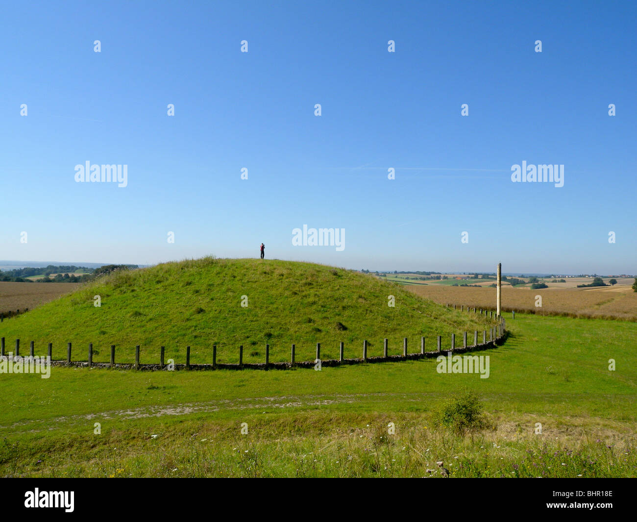 prehistoric barrow, nature park upper Danube, Baden-Wuerttemberg ...