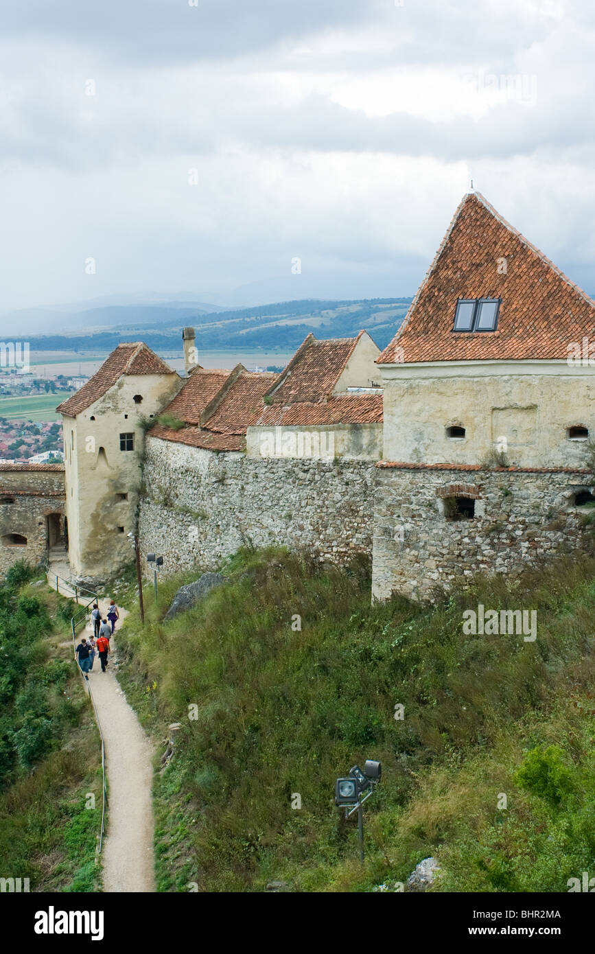 Ruins of a medieval castle in Romania Stock Photo - Alamy