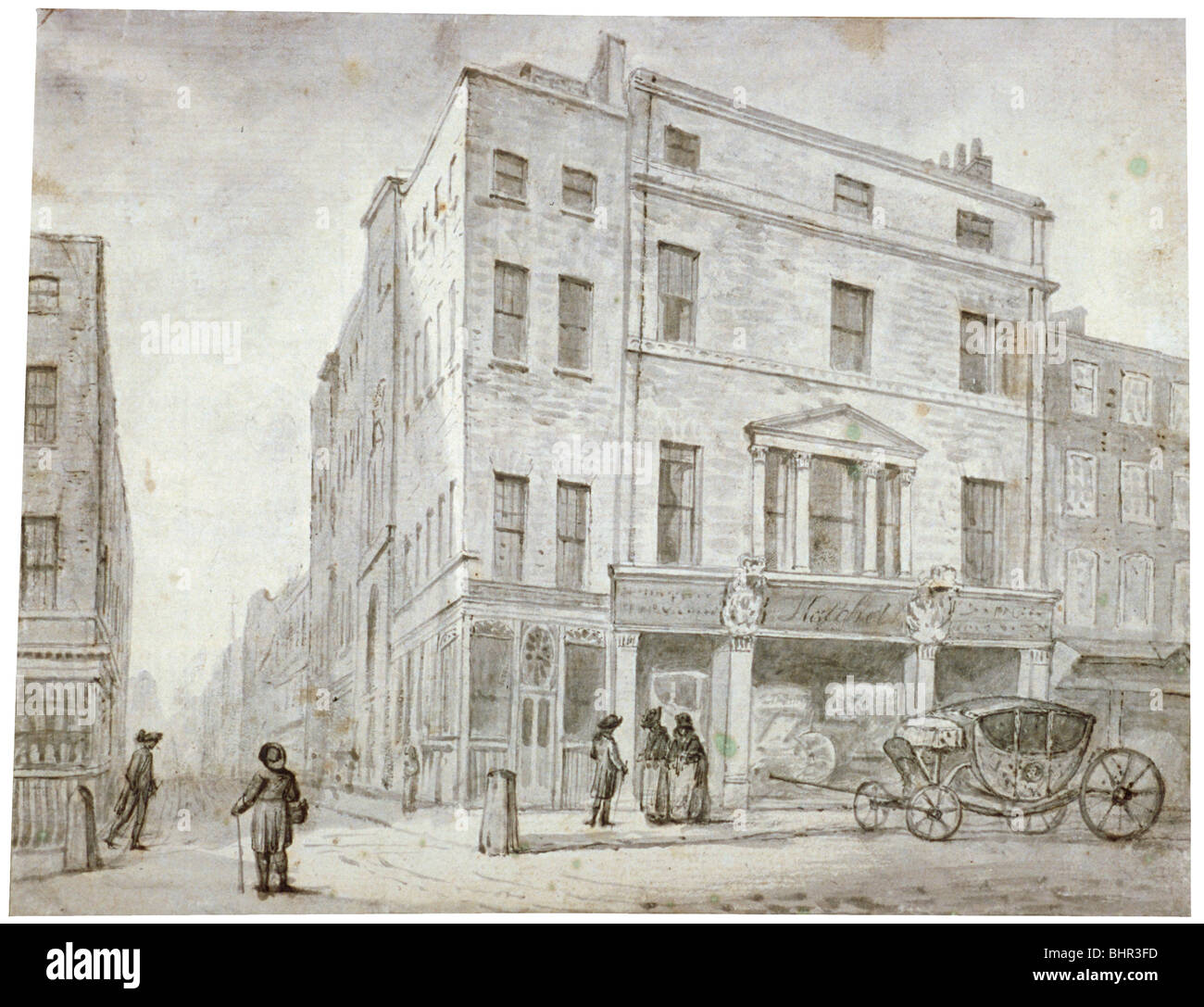 Long Acre, Westminster, London, 1783. Artist: John Miller Stock Photo ...