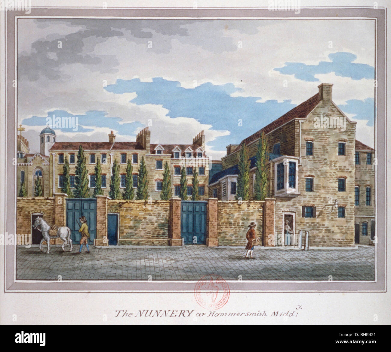 View of the Convent of the Sacred Heart on Hammersmith Road, London ...