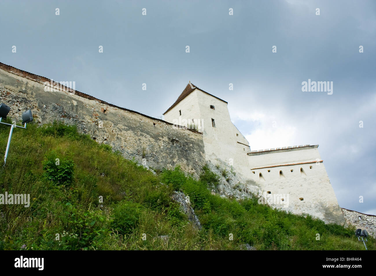 Ruins of a medieval castle in Romania Stock Photo - Alamy