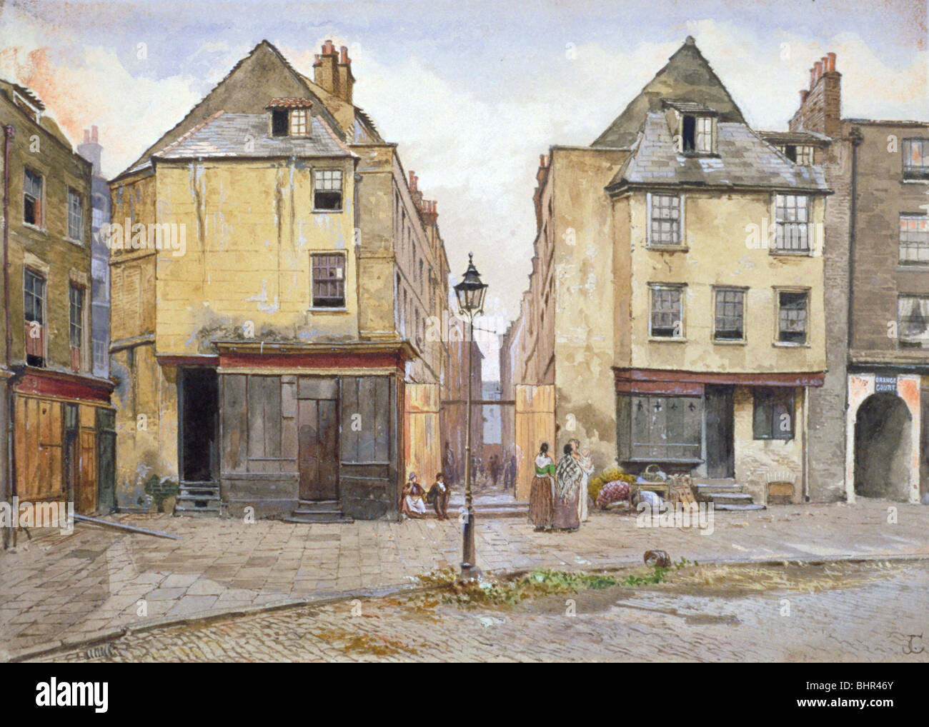Lincoln Court, Westminster, London, c1878. Artist: John Crowther Stock ...