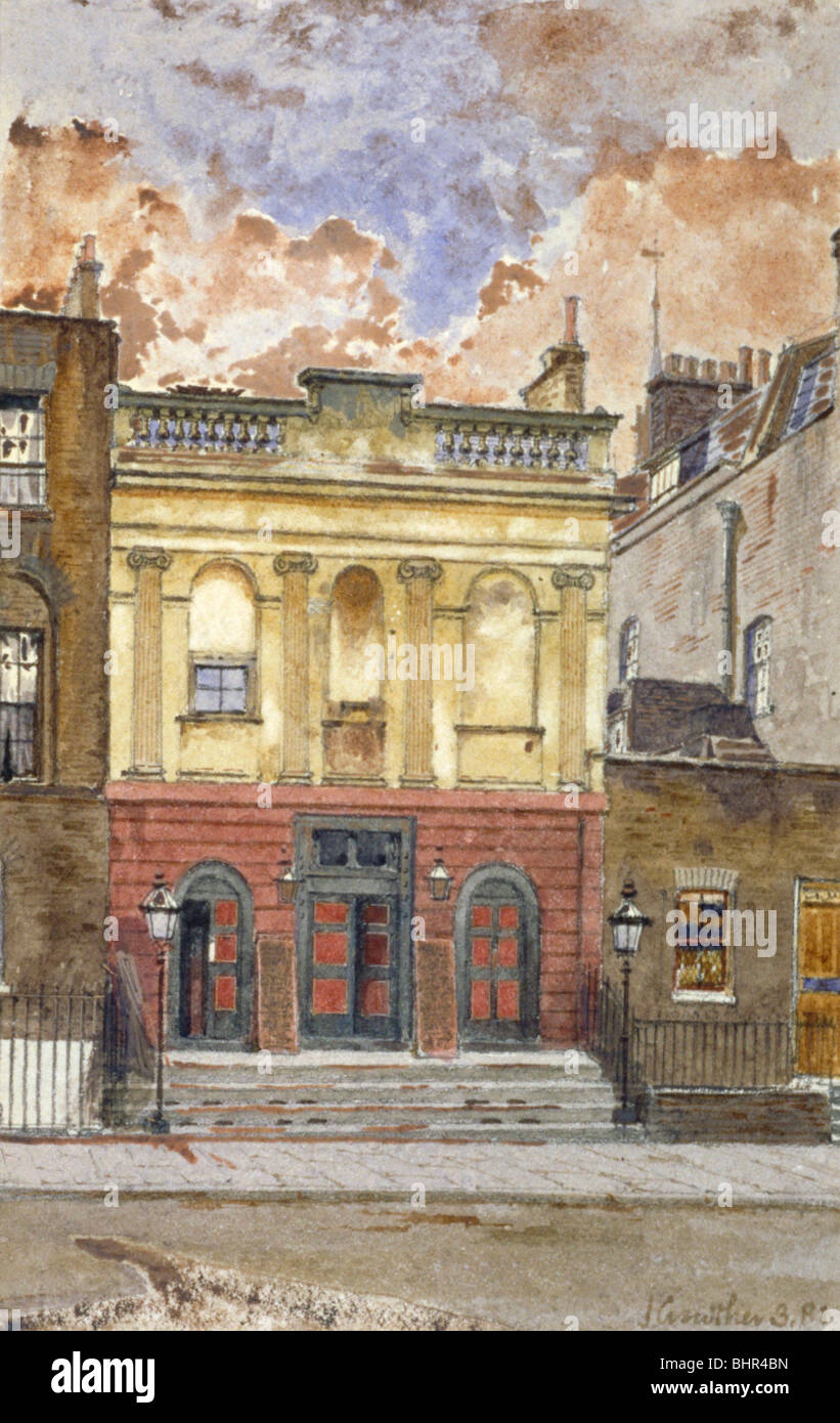 View of the King's Cross Theatre, Liverpool Street, St Pancras, London ...