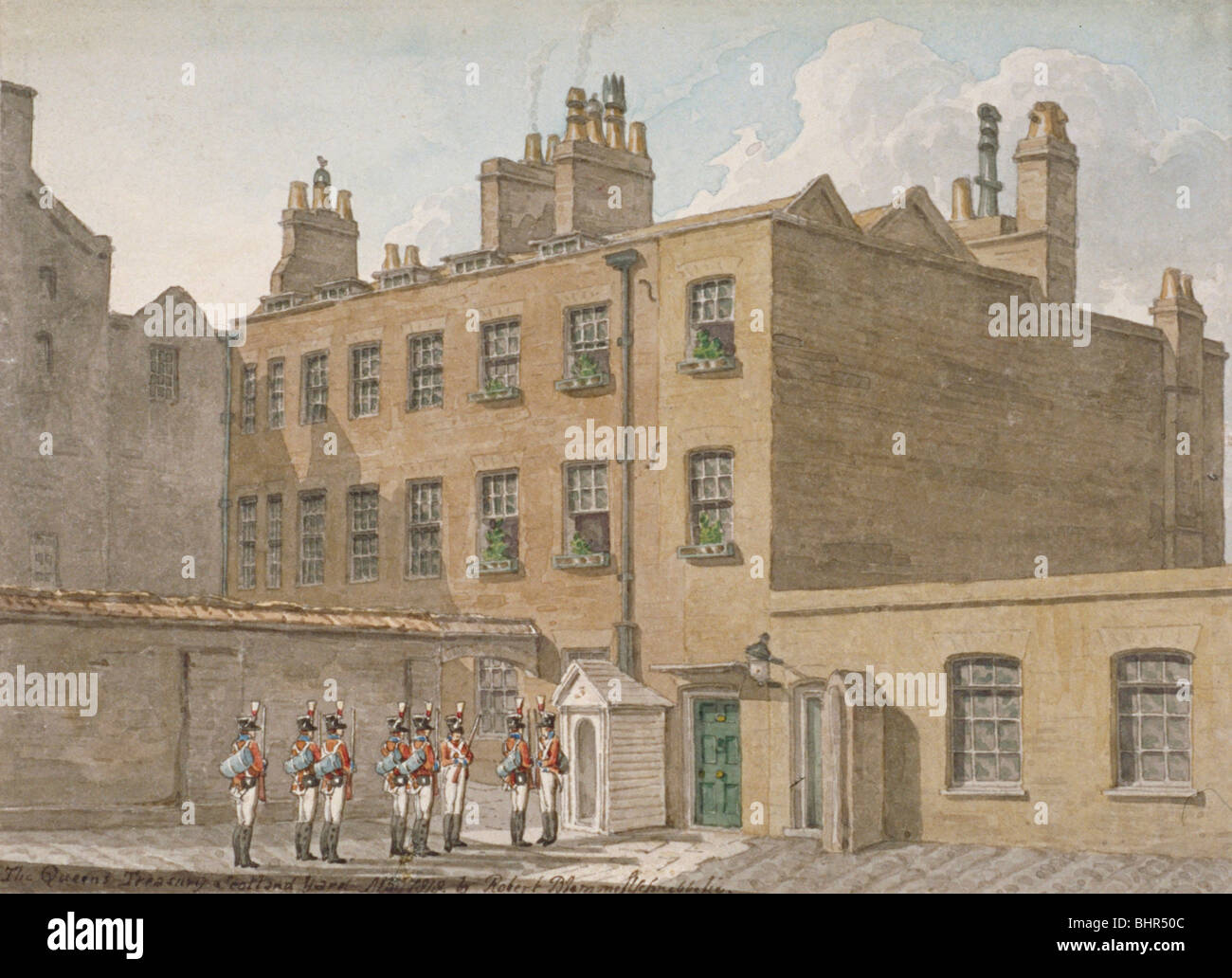 The Treasury, Whitehall, Westminster, London, 1818. Artist: Robert ...