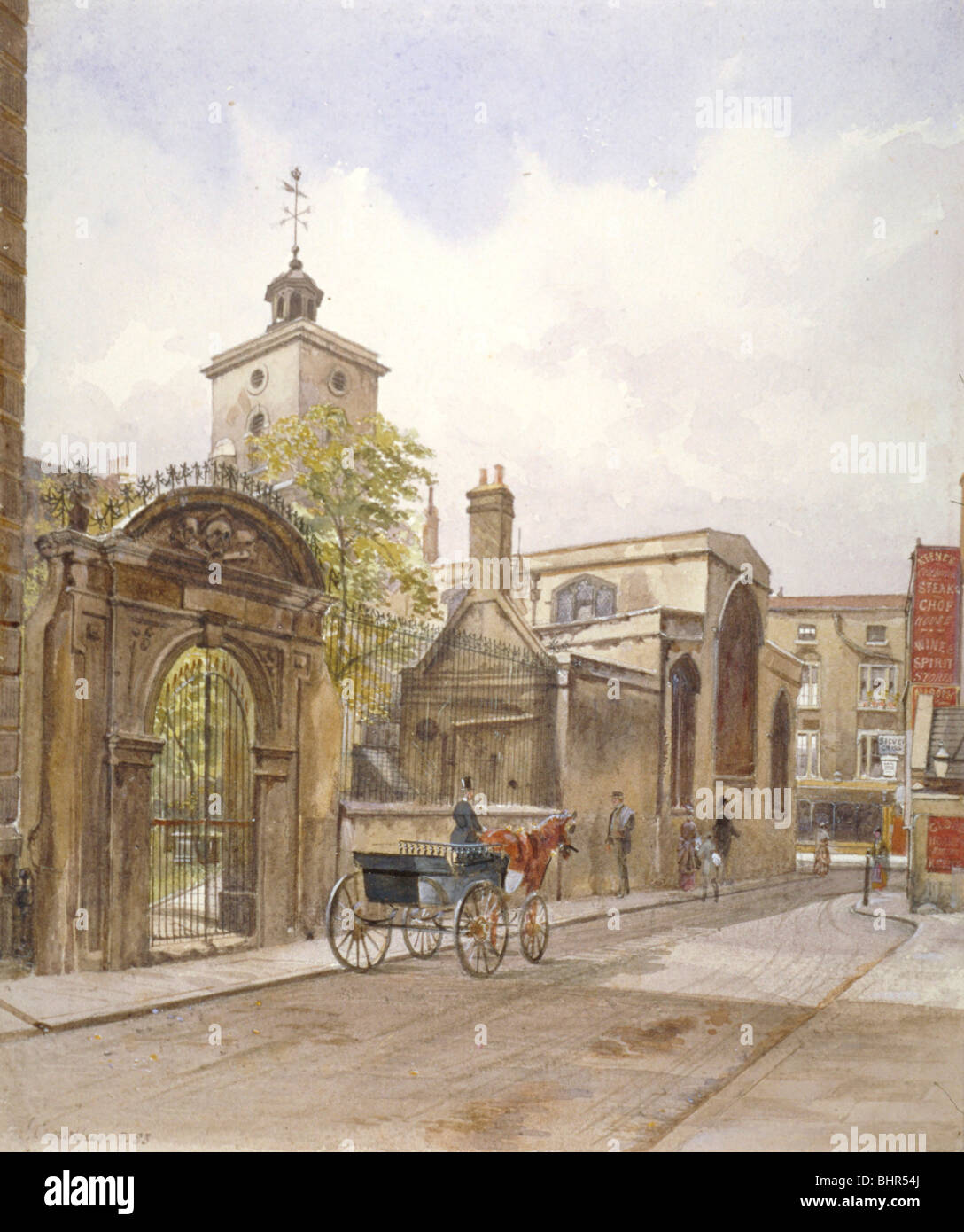 Church of St Olave, Hart Street, City of London, 1883. Artist: John ...