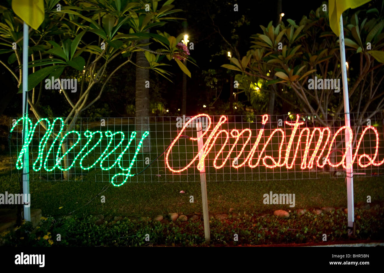 Illuminated christmas sign hi-res stock photography and images - Alamy