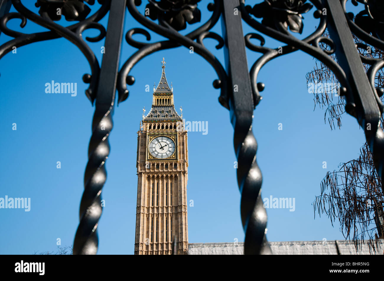 Big Ben and Bars Stock Photo - Alamy