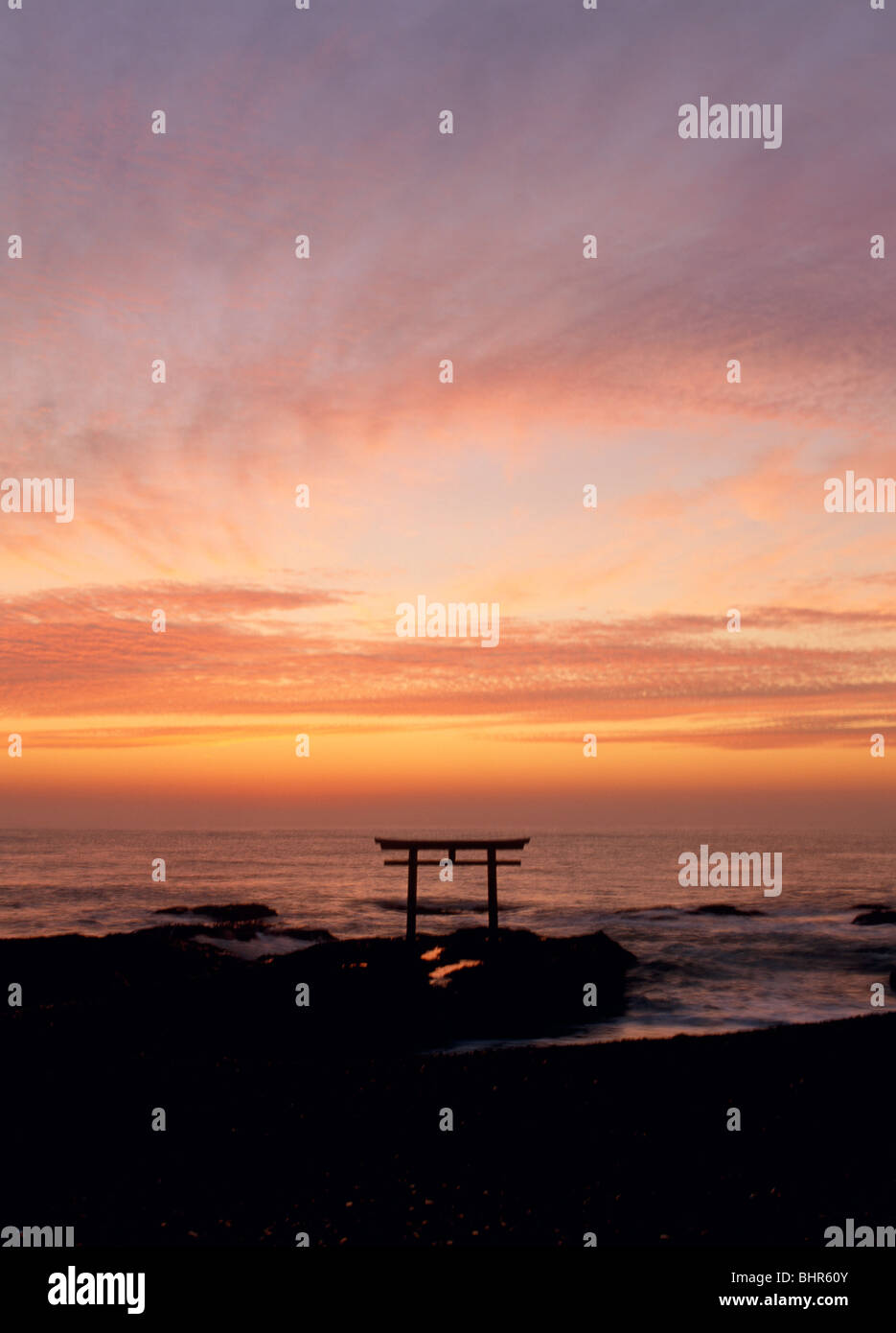 Rising Sun at Oarai Coast, Oarai, Ibaraki, Japan Stock Photo - Alamy