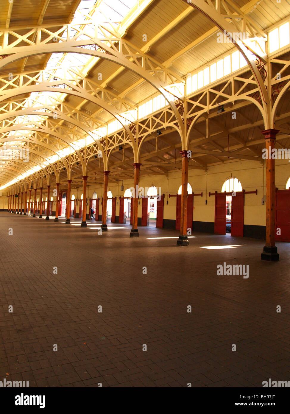 Barnstaple pannier market, Devon Stock Photo - Alamy