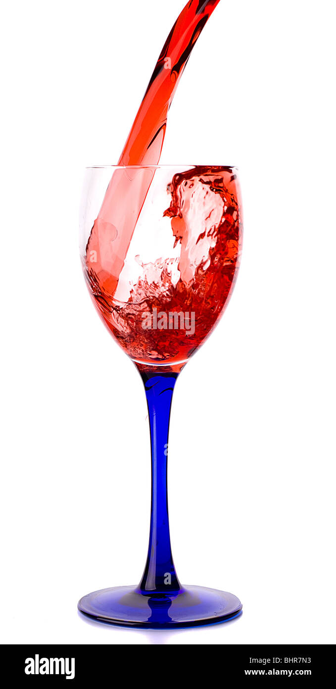 glass and liquid isolated on white background Stock Photo - Alamy