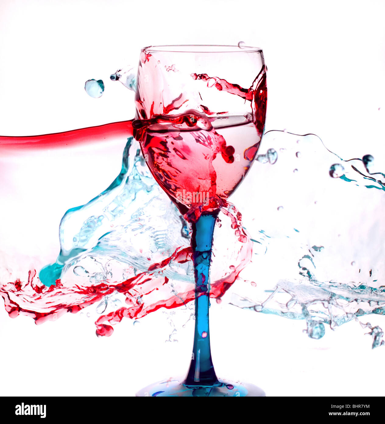 glass and liquid isolated on white background Stock Photo - Alamy