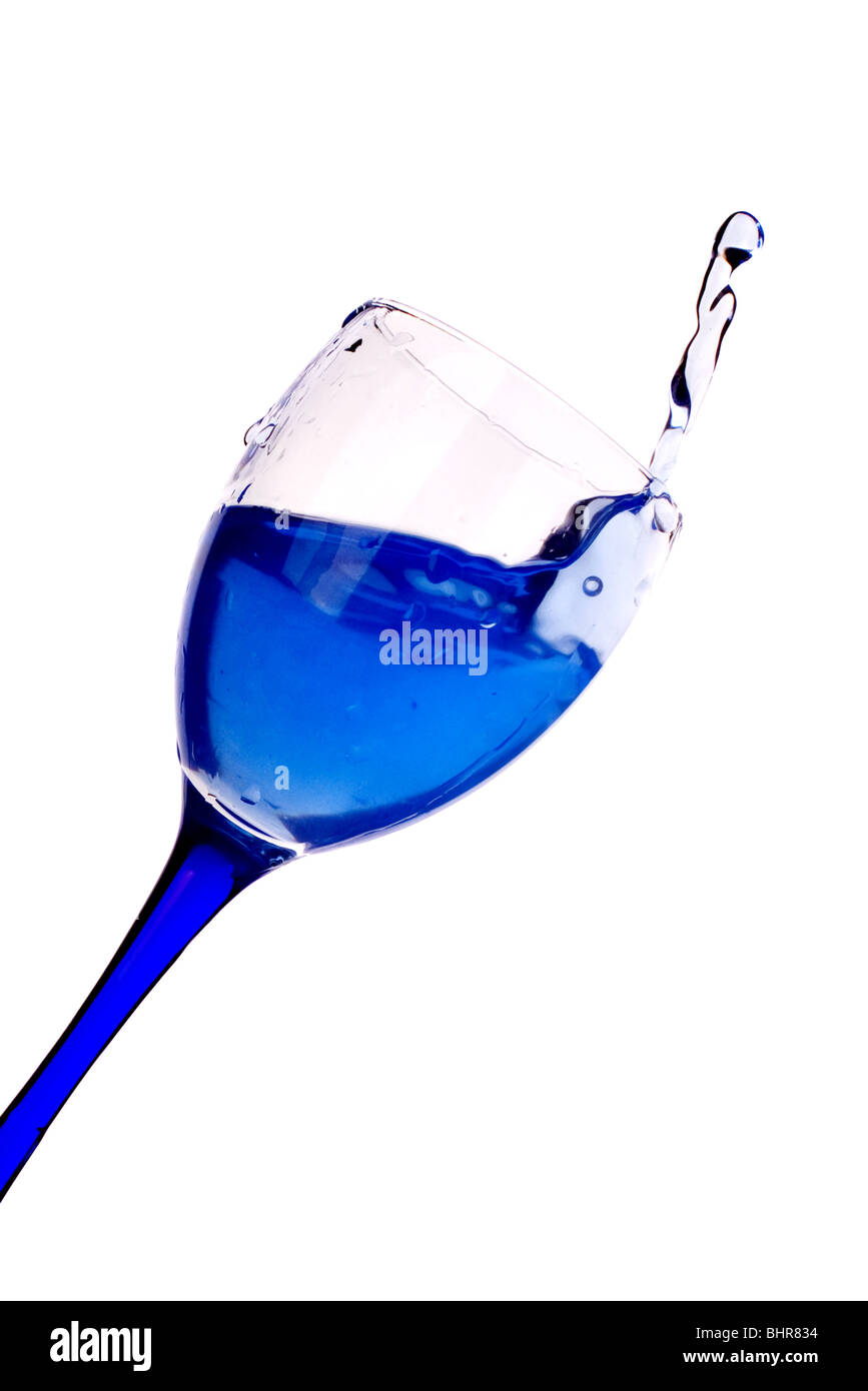 glass and liquid isolated on white background Stock Photo - Alamy