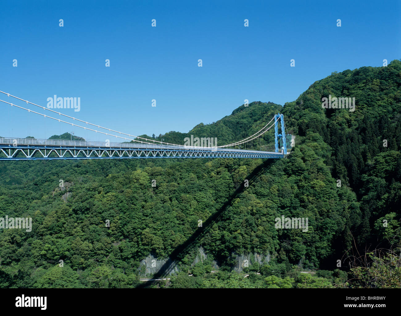 Ryujin Suspension Bridge, Hitachiota, Ibaraki, Japan Stock Photo - Alamy