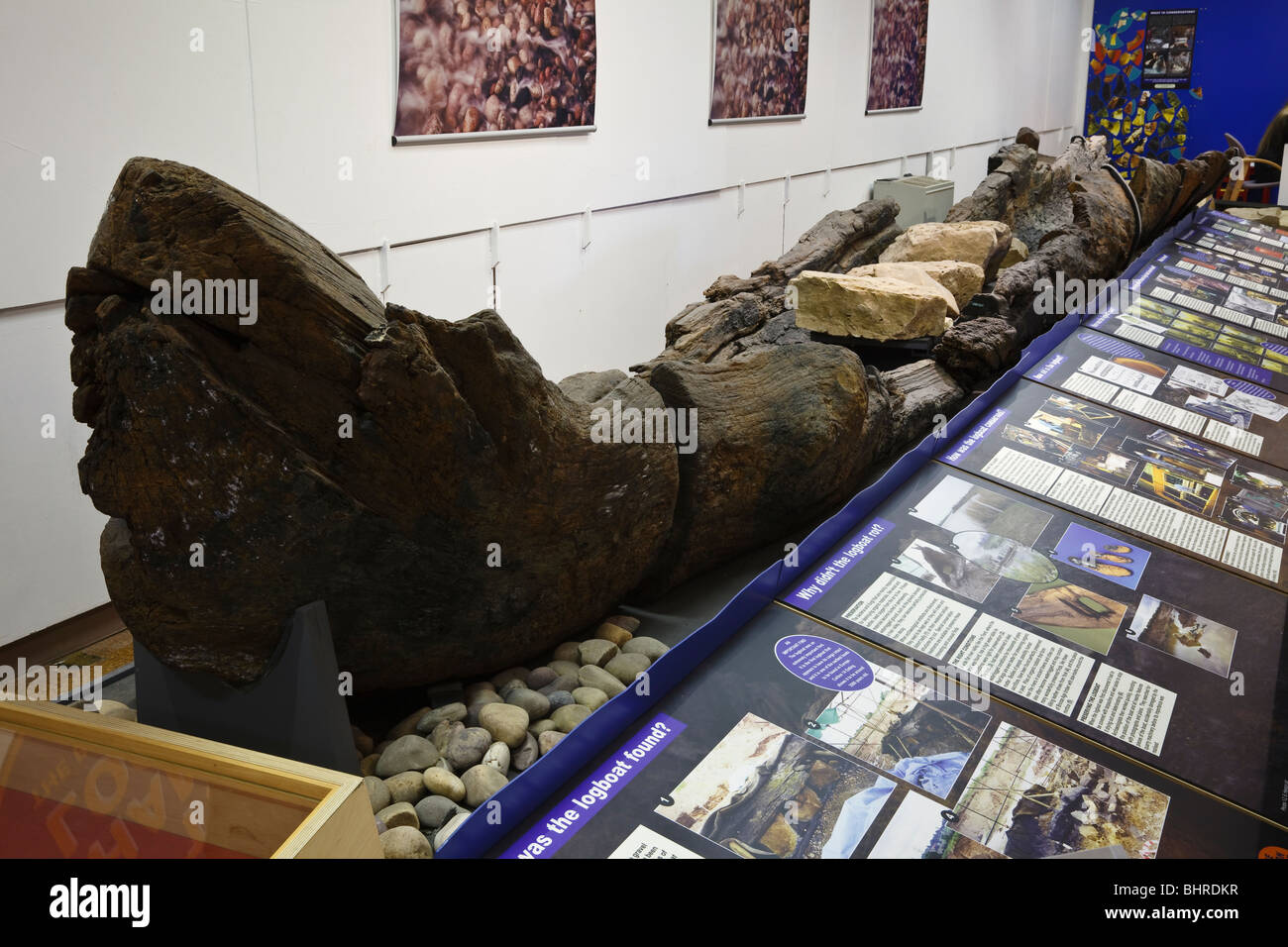 A prehistoric wooden boat known as 'The Hanson Log Boat' in Derby ...