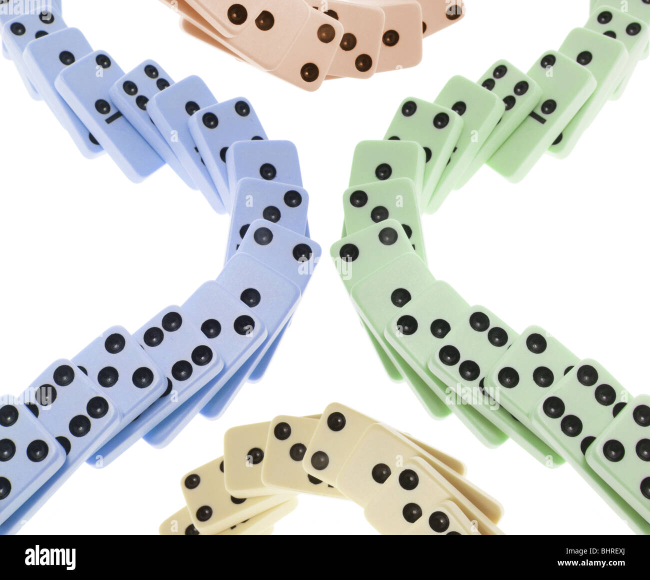 Falling domino pattern hi-res stock photography and images - Alamy