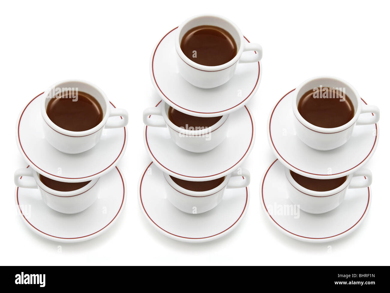 Stacks of Coffee Cups Stock Photo - Alamy
