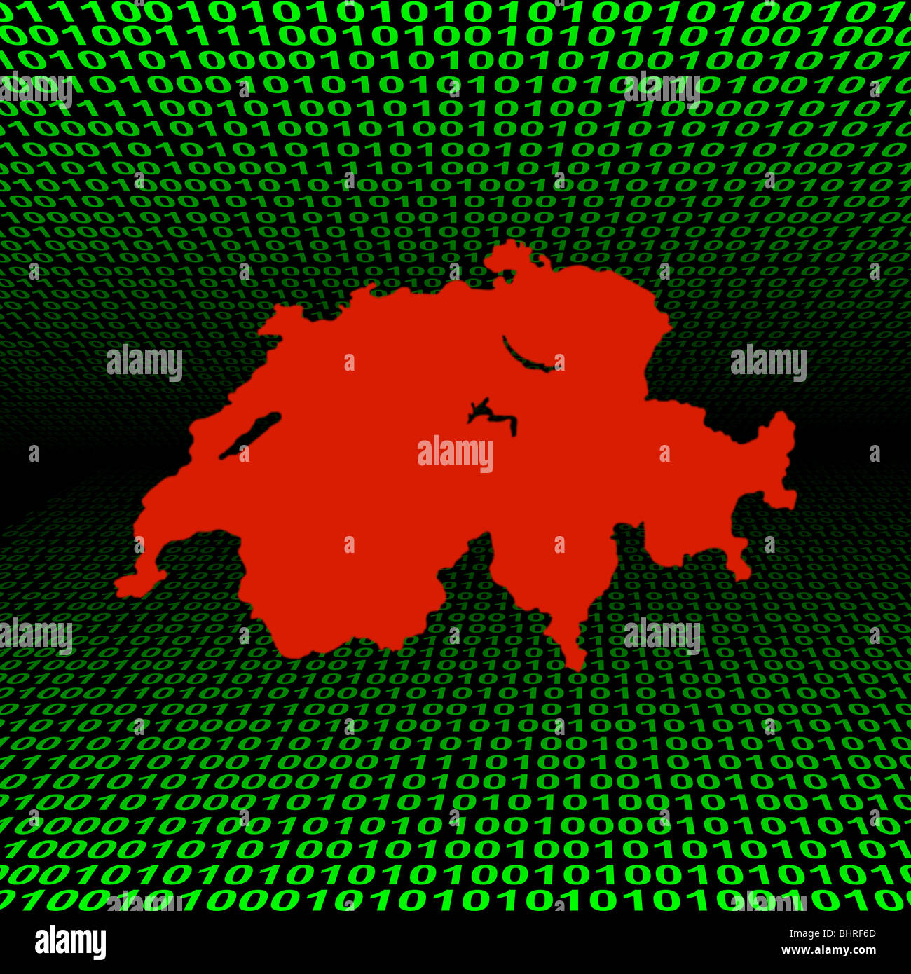 Swiss illustration map hi-res stock photography and images - Alamy