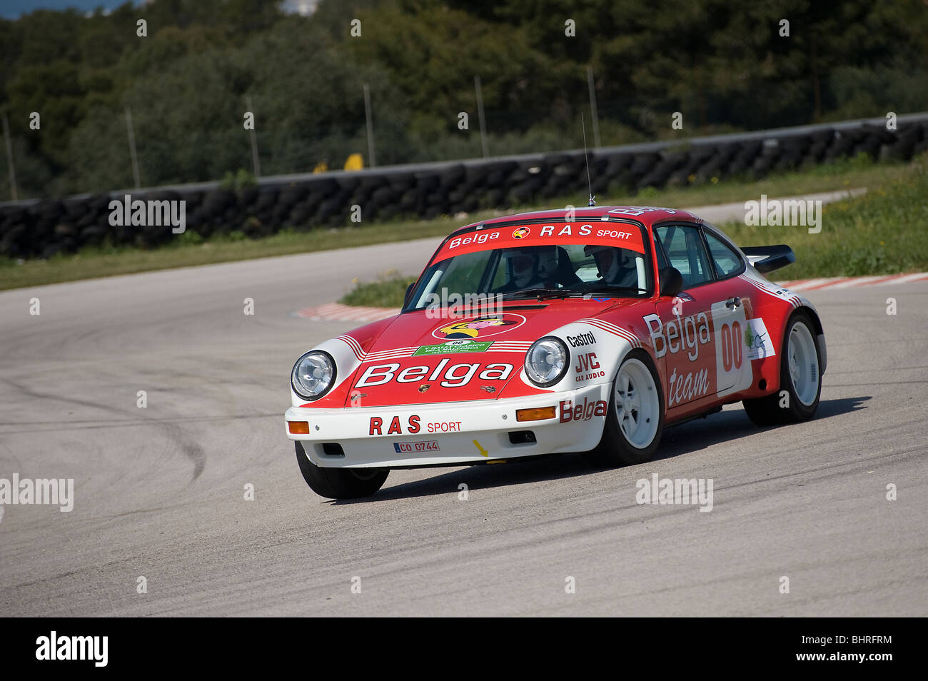 Porsche SC/RS Belga 1984 racing in a classic car rally in Spain Stock ...