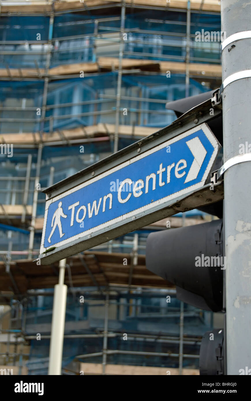 Town centre sign hi-res stock photography and images - Alamy