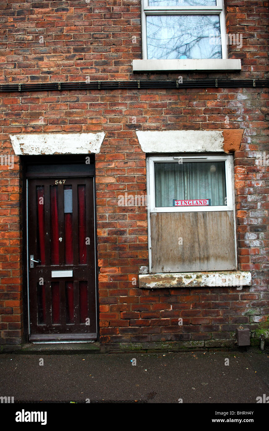 Pleasley Mansfield Nottinghamshire England.Run Down Council Estate ...