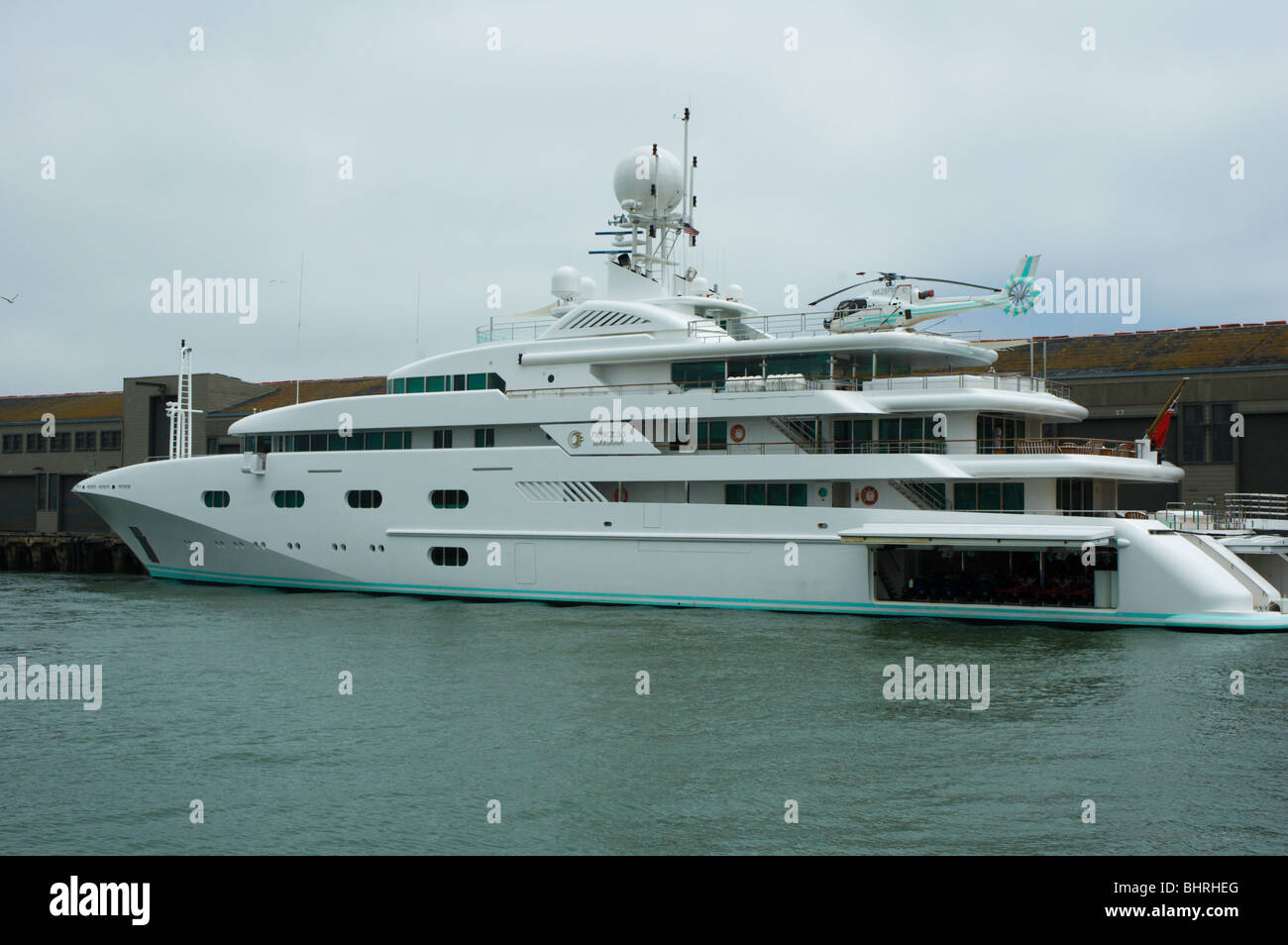 Luxury yacht Princess Mariana docked in San Francisco, California USA ...