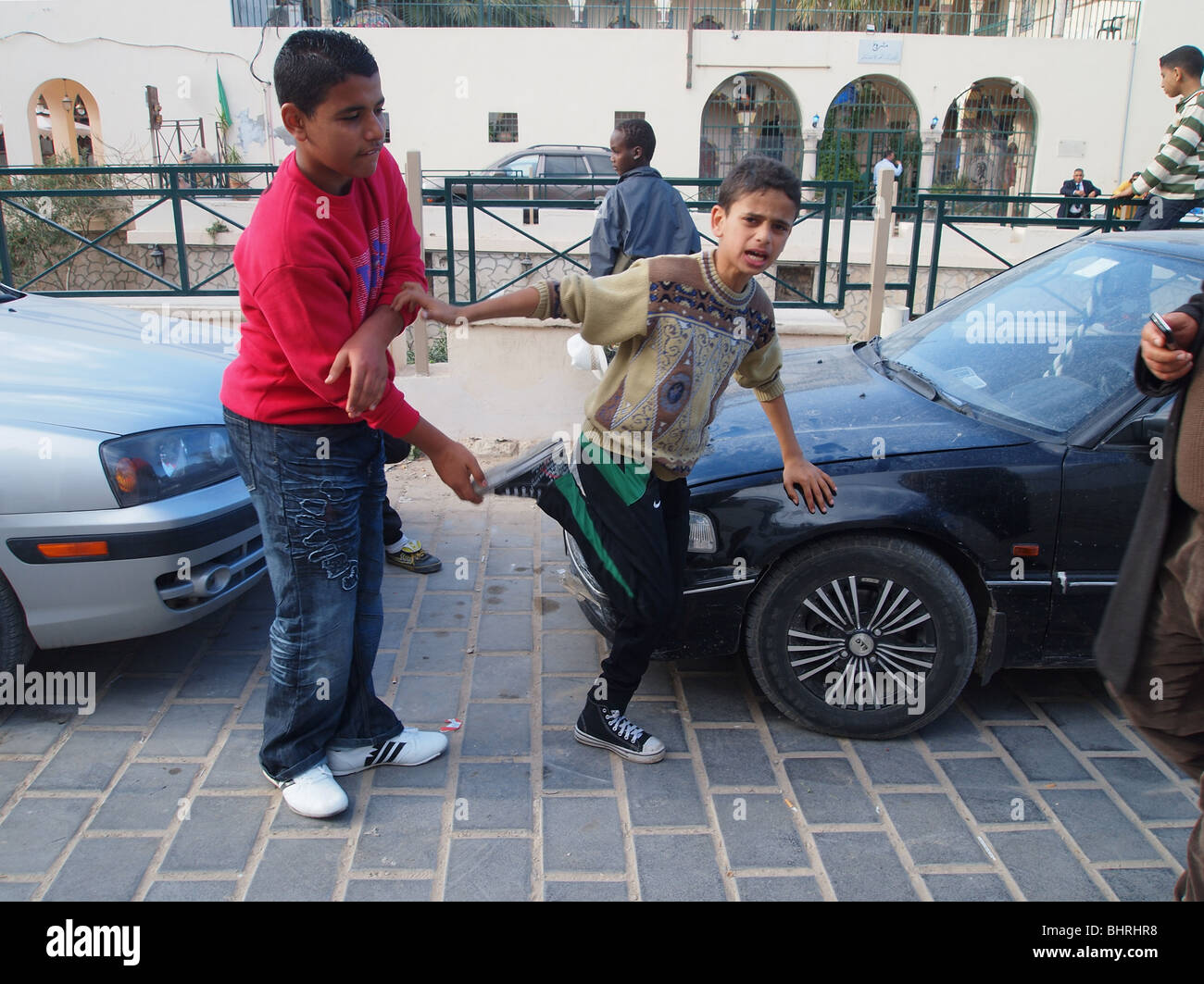 Boys playing in Tripoli, Libya Stock Photo - Alamy