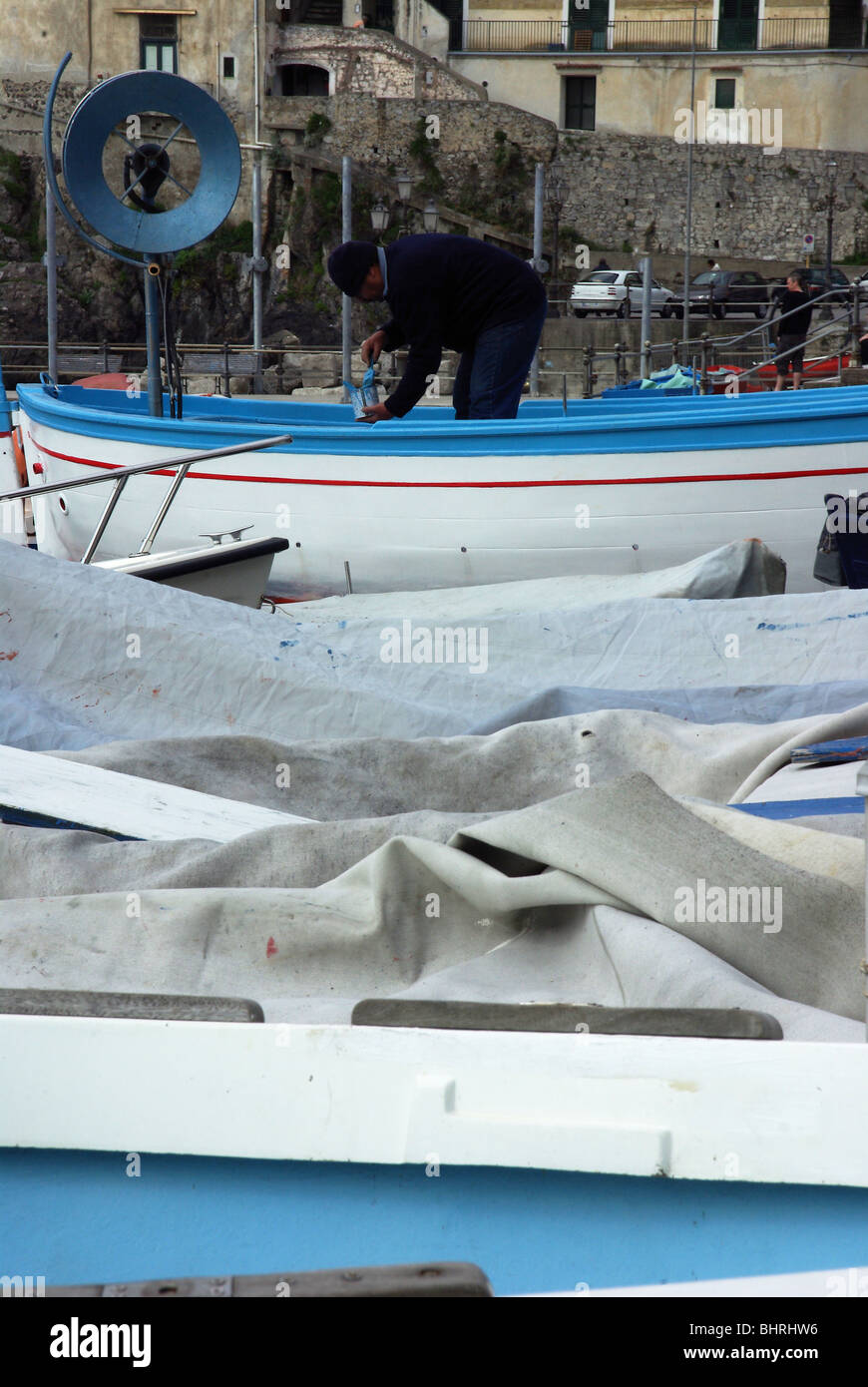 Fishing painting italy hi-res stock photography and images - Alamy