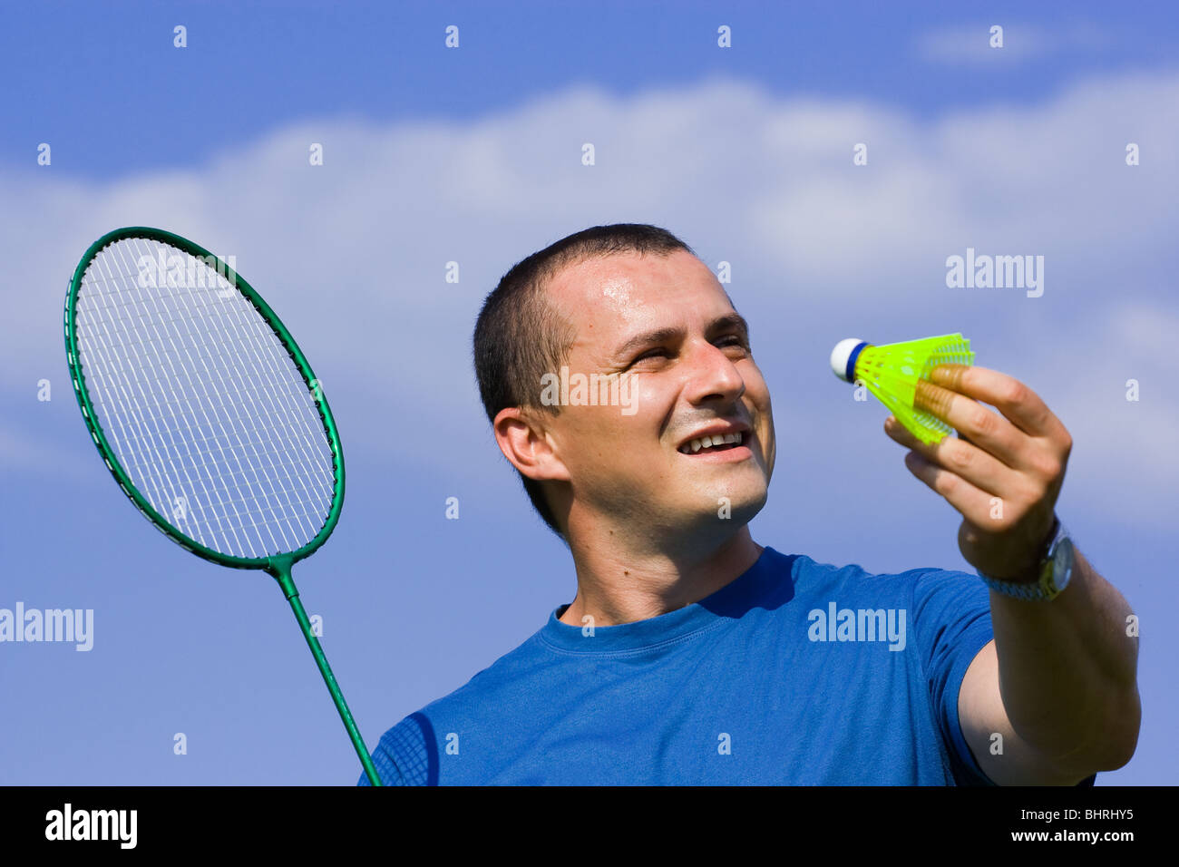 Male only badminton hi-res stock photography and images - Alamy